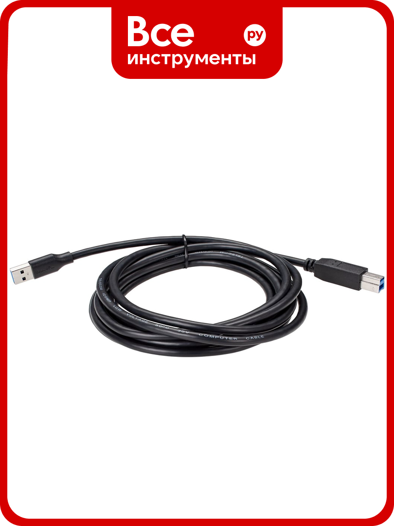 Соединительный кабель Telecom usb 3.0 am/bm 3m TUS710-3M