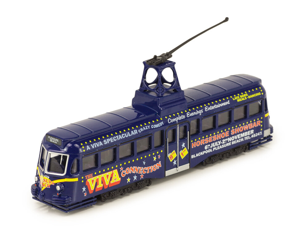 Модель коллекционная ATLAS Трамвай railcoach blackpool brush 1937 blue
