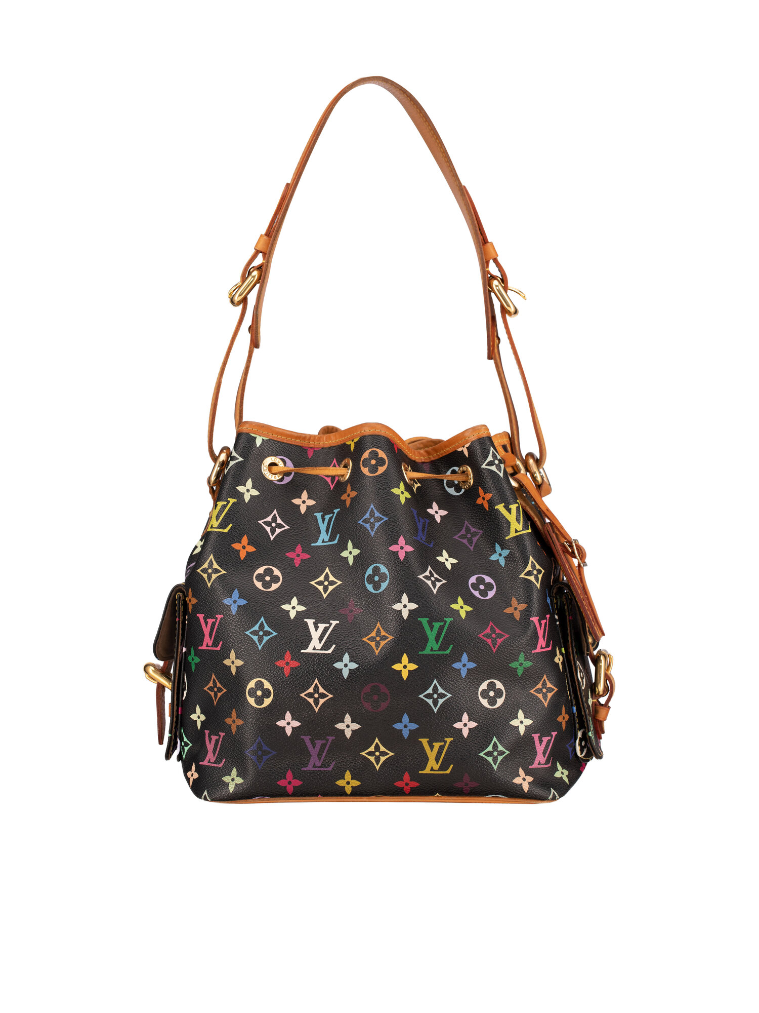 Сумка ведро Louis Vuitton Vuitton Noé Monogram Murakami Vintage, бежевый, черный, мультиколор — фото 1