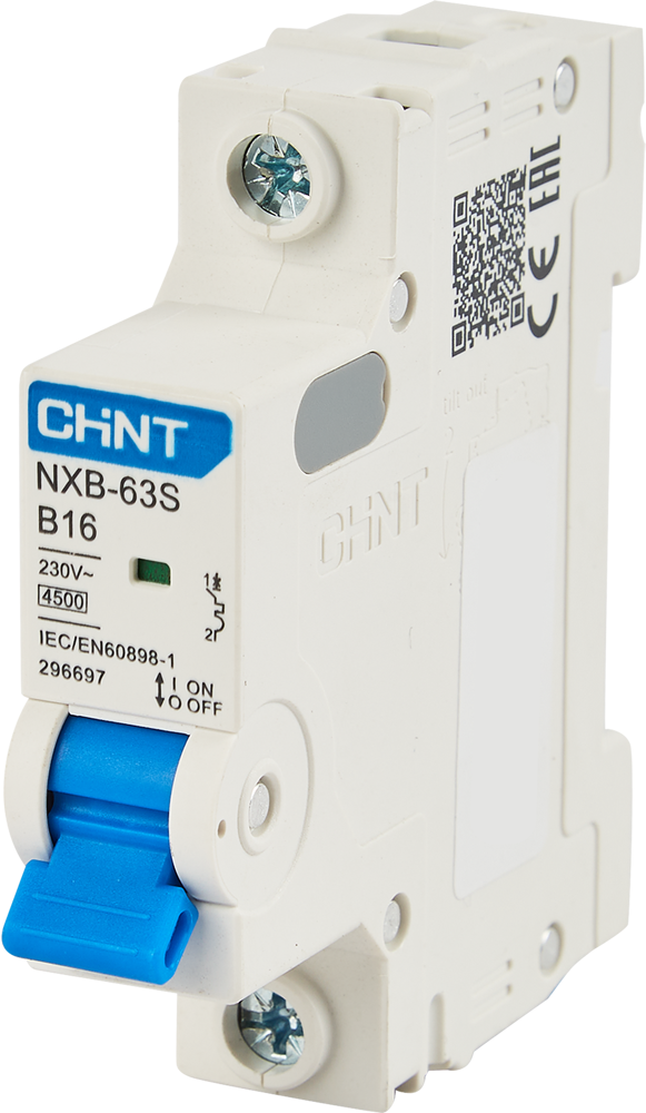 Автоматический выключатель CHINT NXB-63S 1P B16 А 4.5 кА