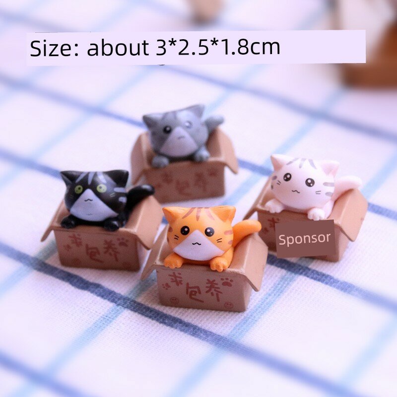 Милая и милая сумка, изюминная коробка, кукла-кошка, девушка, сердце, маленькая кукла, украшение для рабочего стола,
