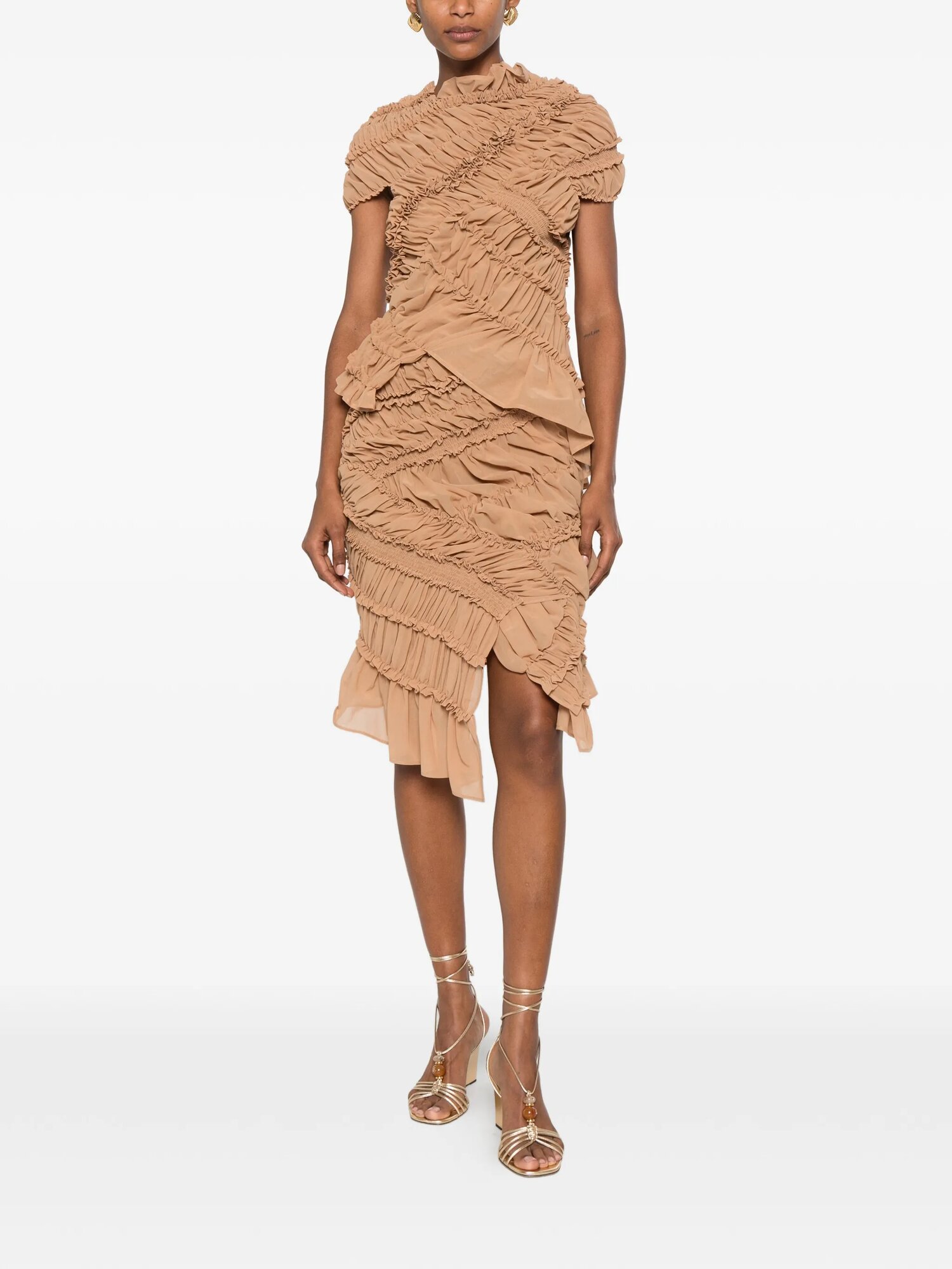 Юбка MAGDA BUTRYM Ruffled-embellishment midi skirts, размер 36 — фото 1