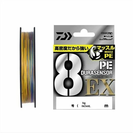 Плетеный шнур Daiwa UVF PE DURASENSOR X8 EX +Si3 5Color 150m #0.6 11lb 0.128mm