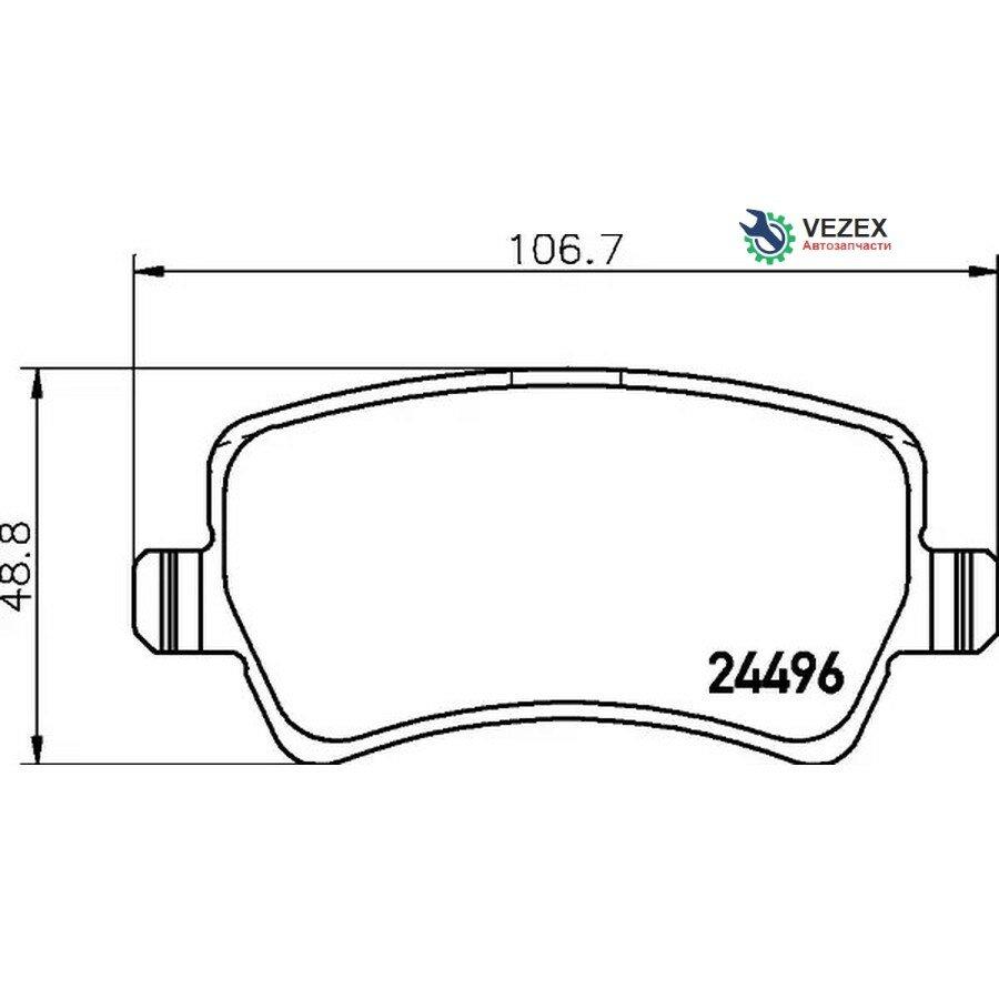 TEXTAR 2449607 2449607 колодки дисковые задние!\ Ford Galaxy/Mondeo, Volvo S80/V70/XC70 1.6-4.4 06>