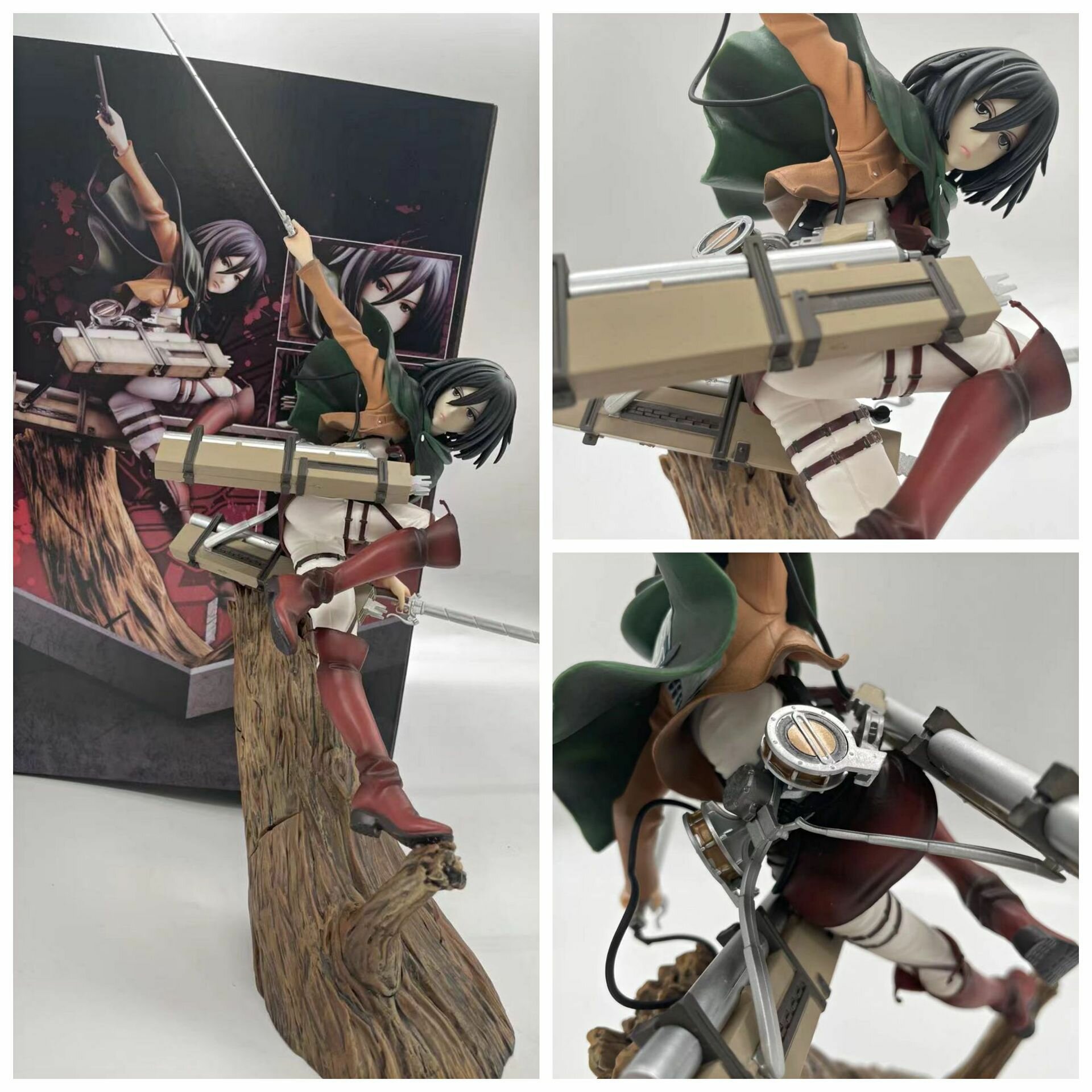 Фигурка Микаса Аккерман на пне Атака Титанов Attack on Titan, высота 29 см, статуэтка от ARTFX Kotobukiya