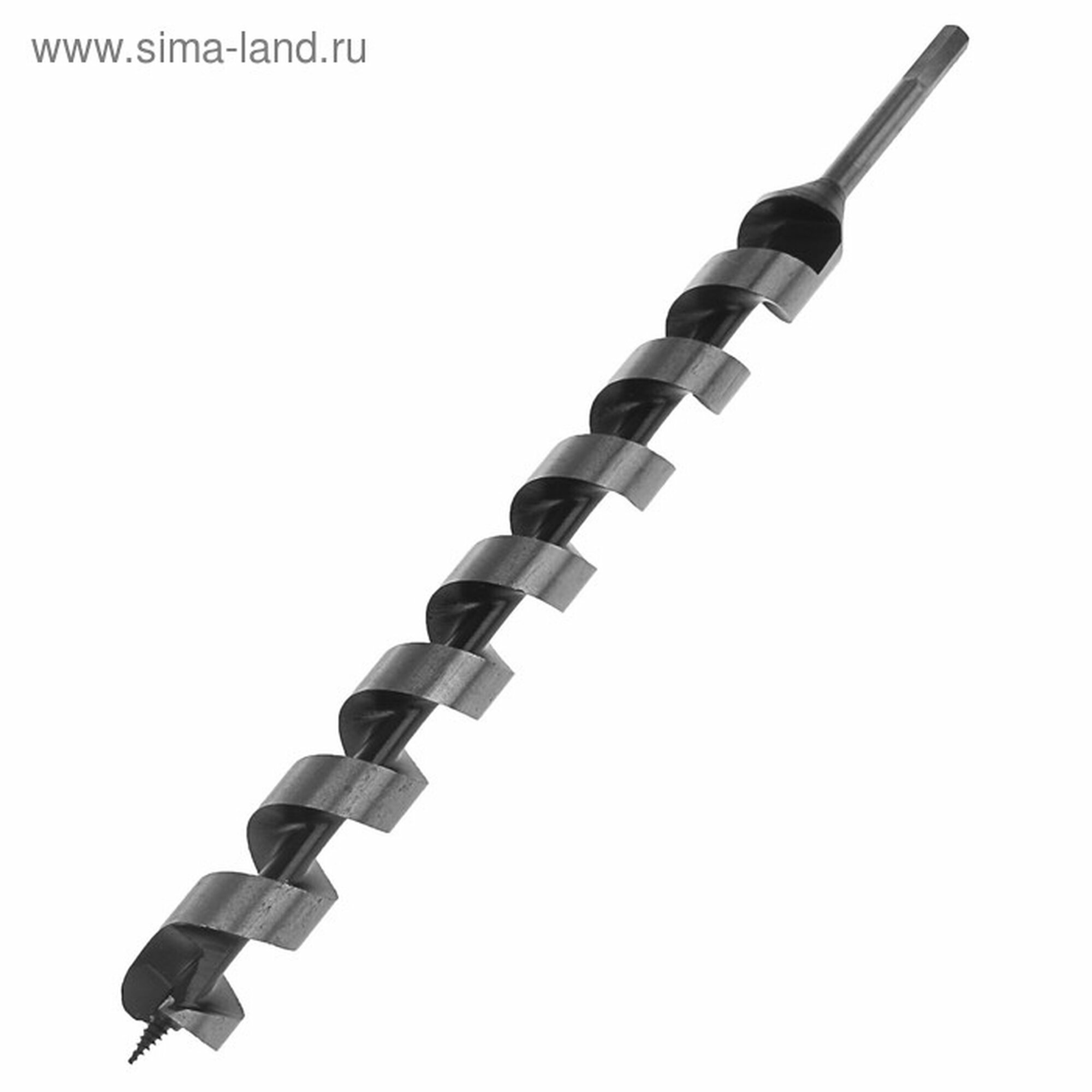 Сверло по дереву шнековое тундра, шестигранный хвостовик, 35×460 мм