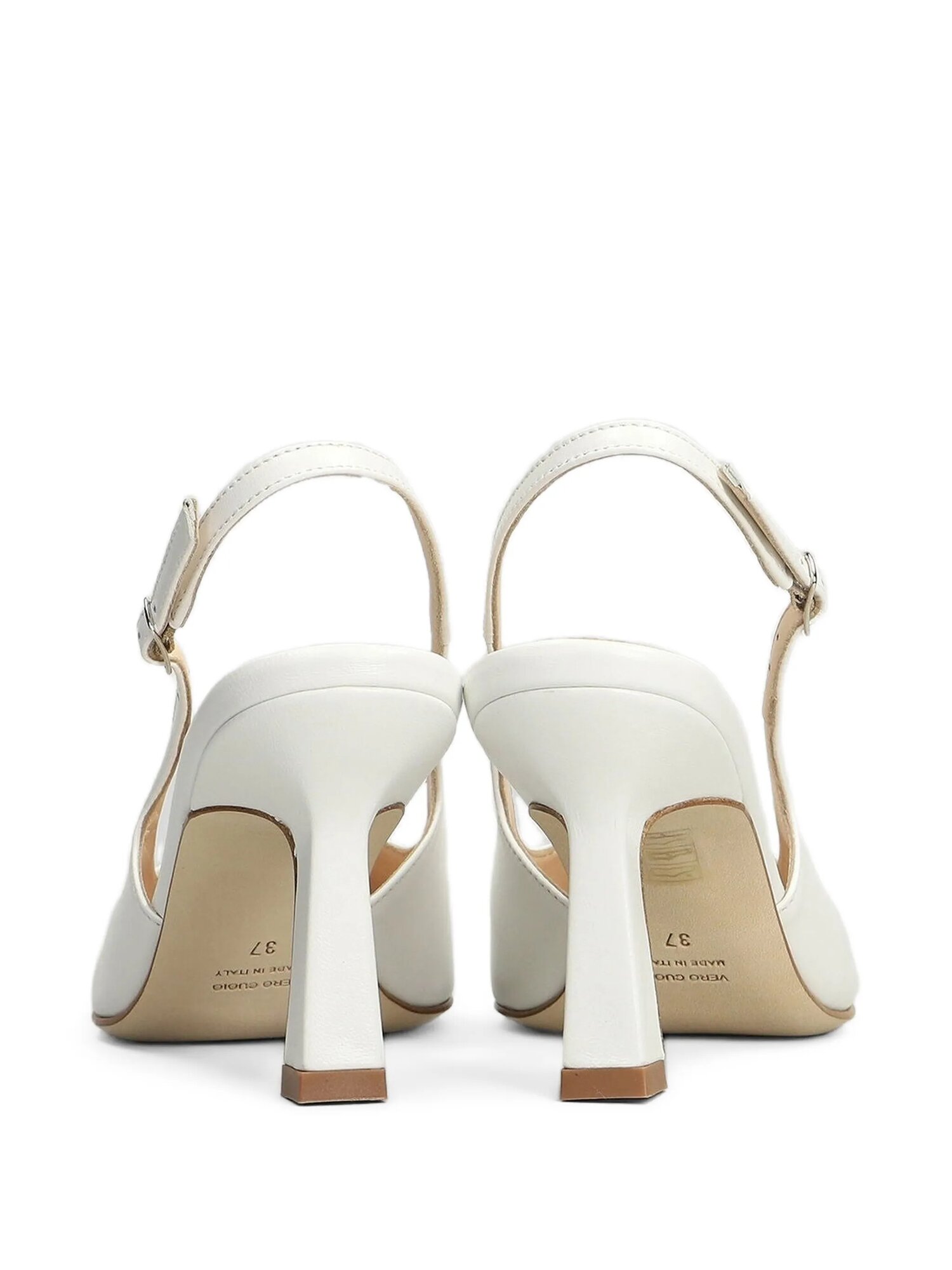 Туфли Anna F. Pointed-toe slingback pumps, размер 36, white — фото 1