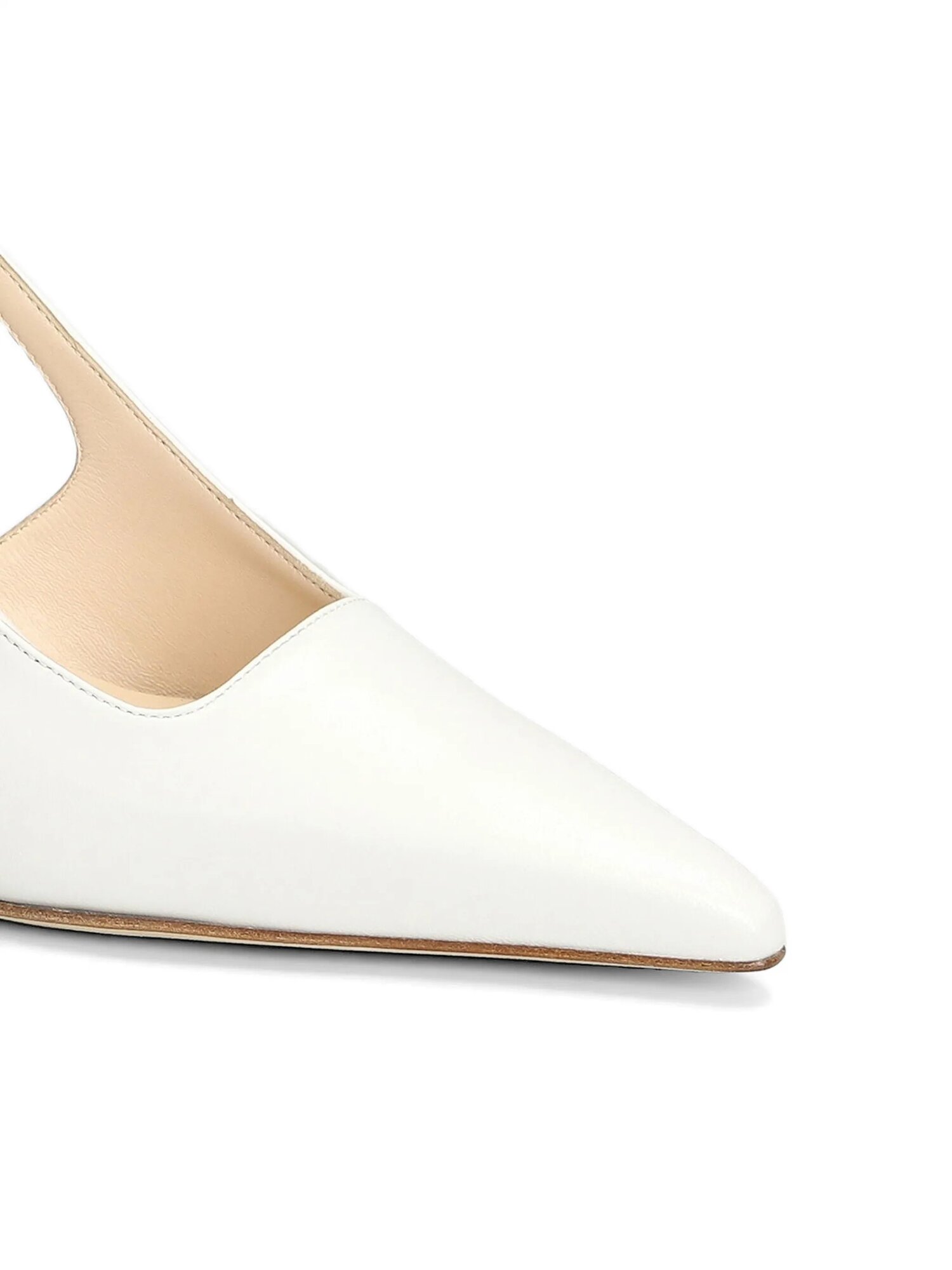 Туфли Anna F. Pointed-toe slingback pumps, размер 36, white — фото 1