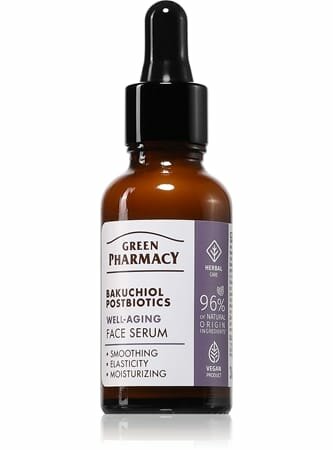 Сыворотка Green Pharmacy Bakuchiol & Postbiotics Serum, 30 мл