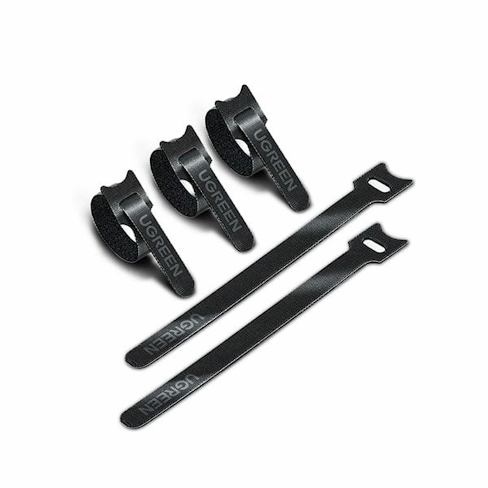 Органайзер для кабеля стяжка на липучке UGREEN Cable Winder 20 Pcs Black LP401 (20245P20)