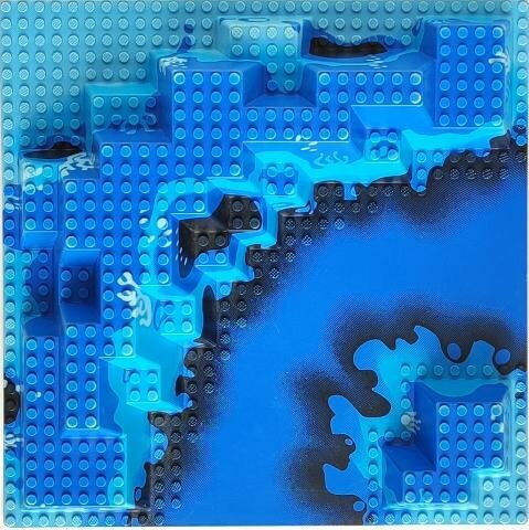 Деталь Lego 6024px1 Baseplate, Raised 32 x 32 Canyon with Blue Underwater Pattern