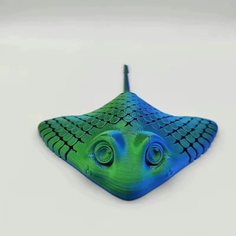 Модель манты, напечатанная на 3D-принтере, реалистичная фигурка рыбы-манты, подарок, украшение для аквариума, подвижные