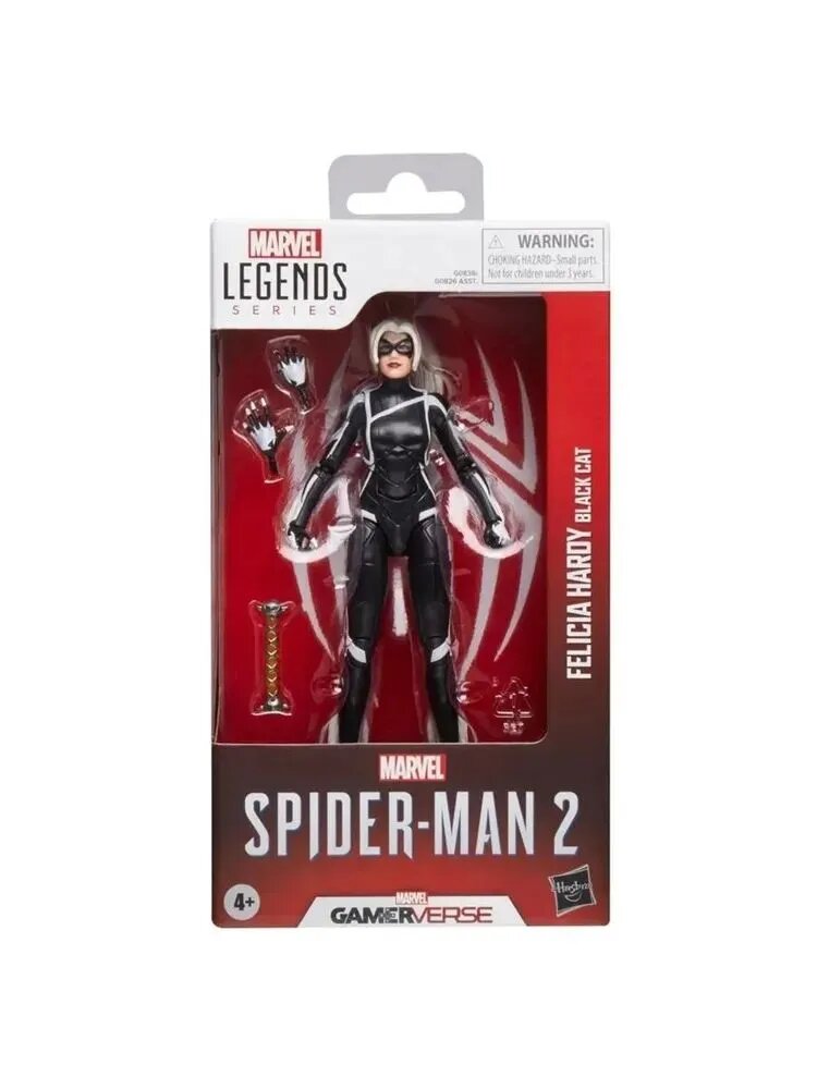 Фигурки Hasbro Marvel Legends Gamerverse Spider-Man2 Series Action Figures Black Cat&Miles Morales&Peter Parker-16cm; Марвел фигурки