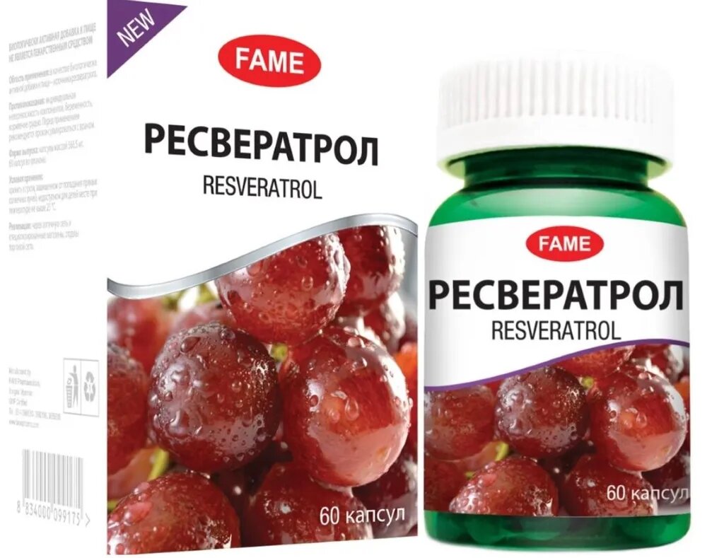 Fame Ресвератрол, капсулы, 60 шт.