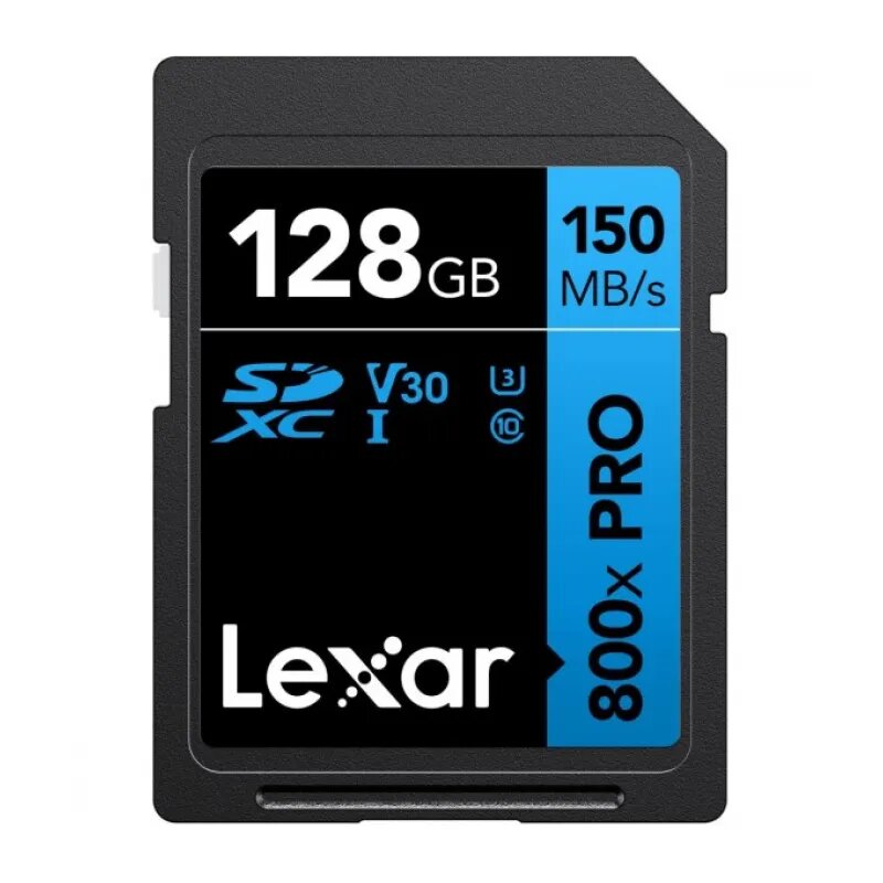Карта памяти Lexar High-Performance 800x PRO SDXC 128GB UHS-I U3 V30 R150/W45MB/s