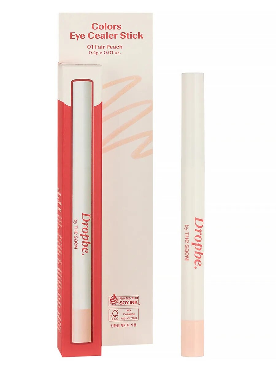 Консилер Drop Be By THE SAEM Colors Eye Cealer Stick 01 Fair Peach