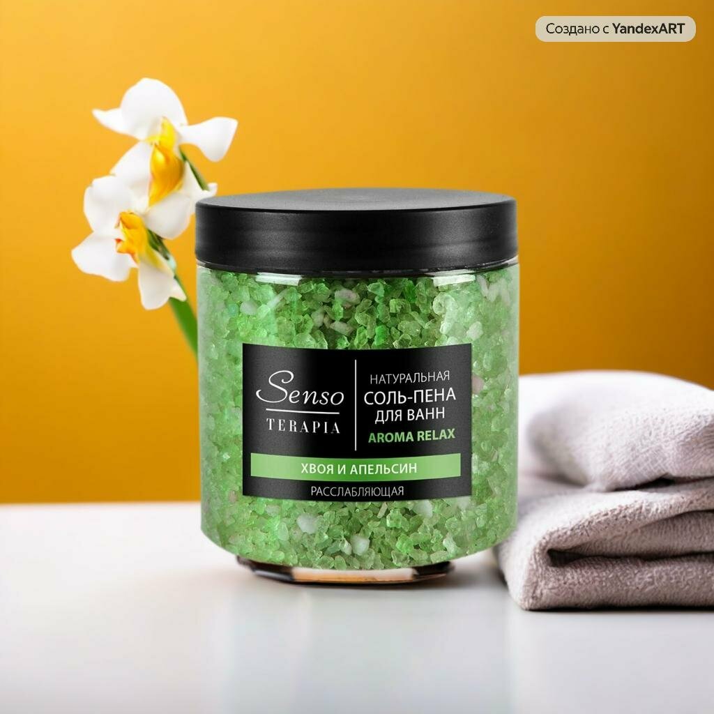 Senso Terapia Соль-пена для ванн Senso Terapia Aroma Relax расслабляющая 560г
