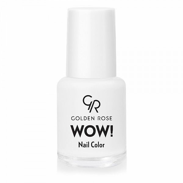 Golden Rose Лак для ногтей Wow! Nail Color, тон 01 белый