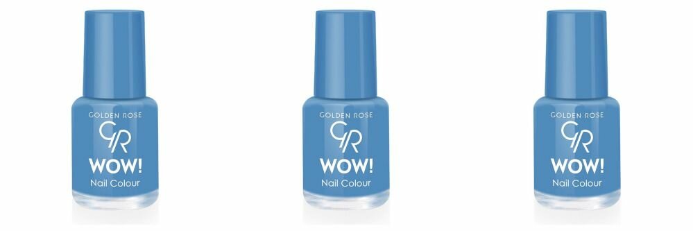 Golden Rose Лак для ногтей WOW! Nail Color, тон 113, 3 шт.