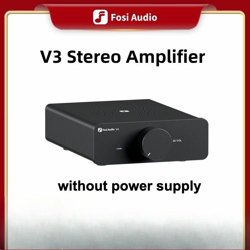 Fosi Audio V3 Мини-стереоусилитель мощности класса D 300 Вт x2 TPA3255 2-канальный