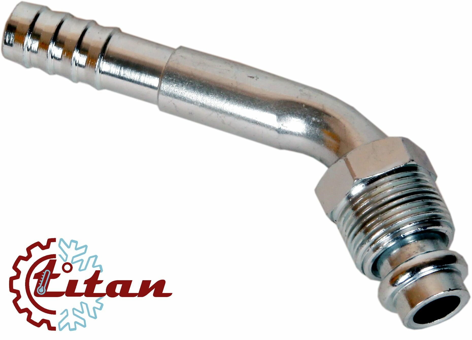 Фитинг стальной 13мм 5/8 №10х45 O-RING 7/8 -18UNF с гайкой с наружной резьбой TITAN