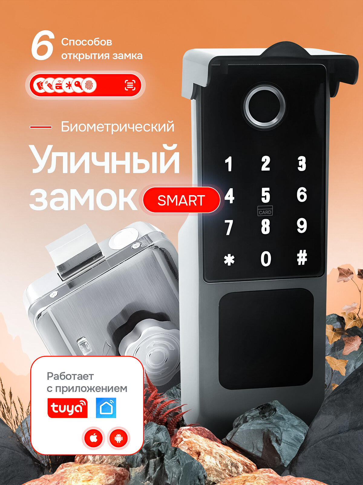 Умный электронный замок TUYA на дверь