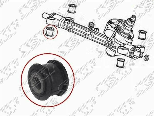 Сайлентблок SAT ST-53685-SWC-G01B рулевой рейки Honda CR-V 06-12, Acura RDX 06-12