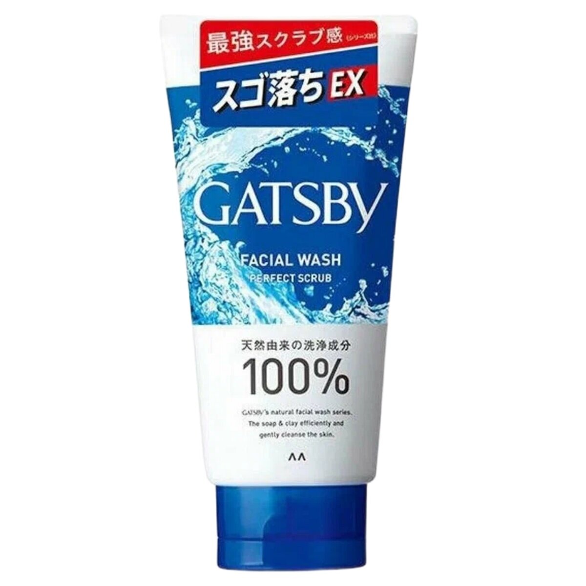 Крем-пенка Mandom мужская, скрабирующая Men’s Gatsby Perfect Scrub, для умывания и смягчения, 130г