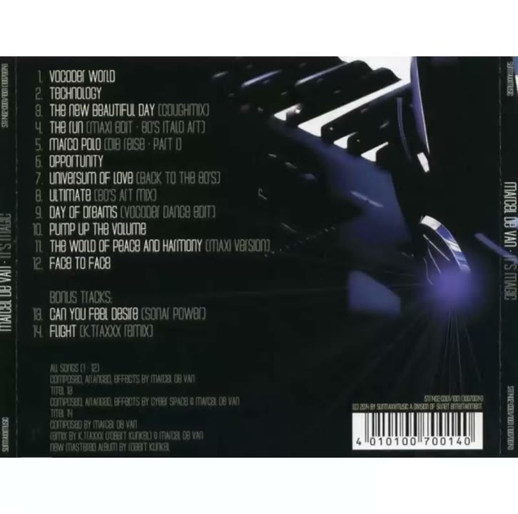 MARCEL DE VAN - "It's Magic", 2014, 4-page, CD-Аудио — фото 1
