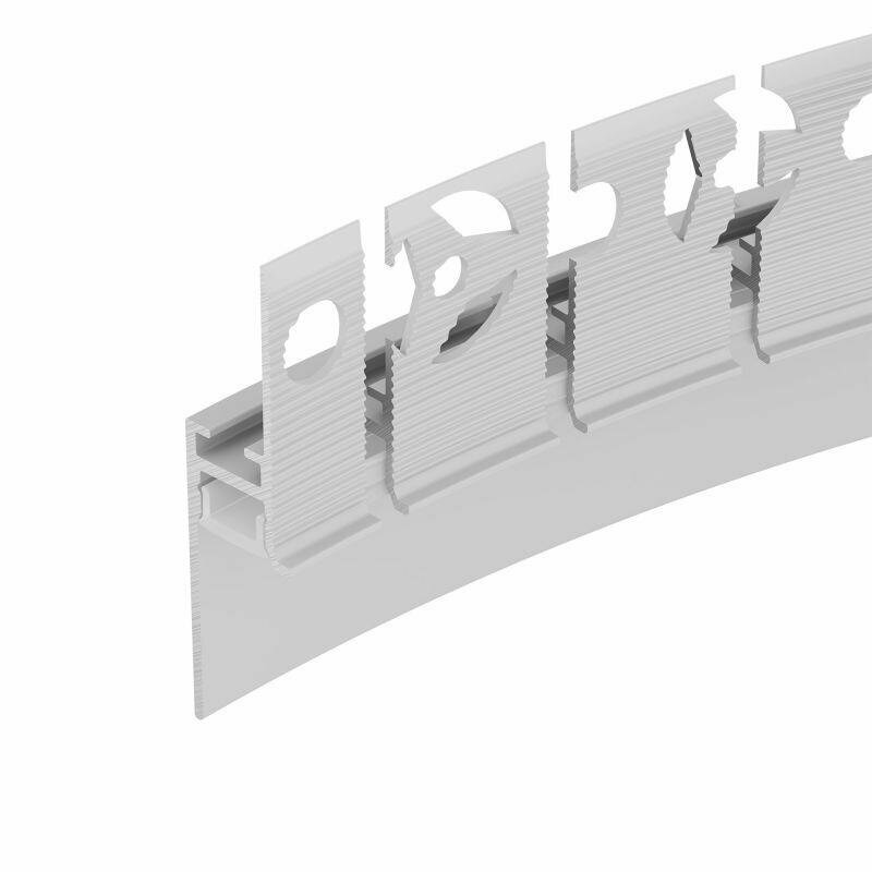 Профиль PLINTUS-FANTOM-BENT-H20-SIDE-2000 WHITE L2000 алюм. Arlight 043674(1)