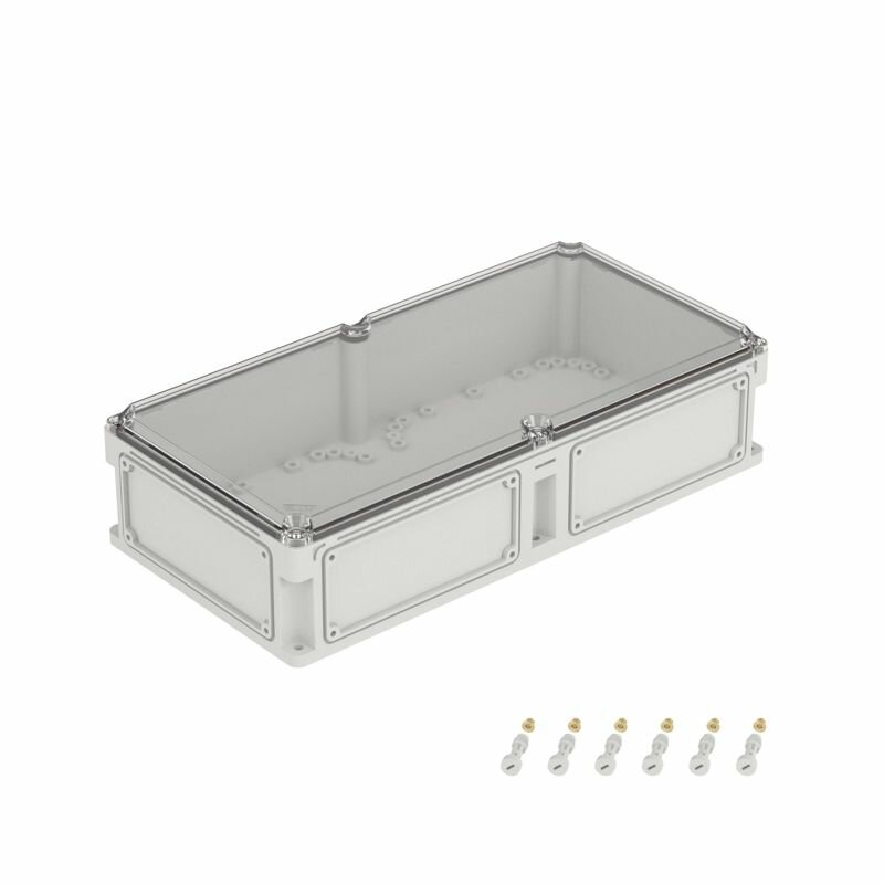 Корпус 600х300х146мм IP67 с прозр. крышкой 21мм с фланцами пластик. DKC 563211