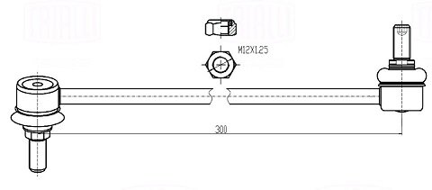 Стойка стабилизатора Nissan X-Trail, Qashqai, Renault Koleos 07-- переднего правая
