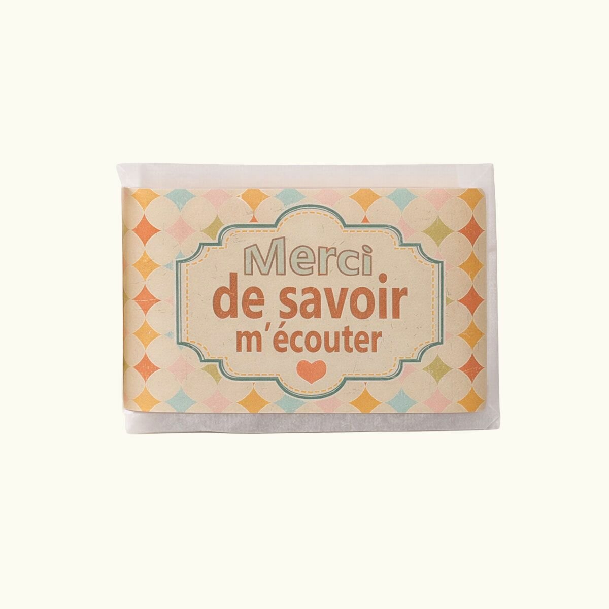 Мыло твердое MERCI de savoir m'ecouter, 50 гр, нежный аромат