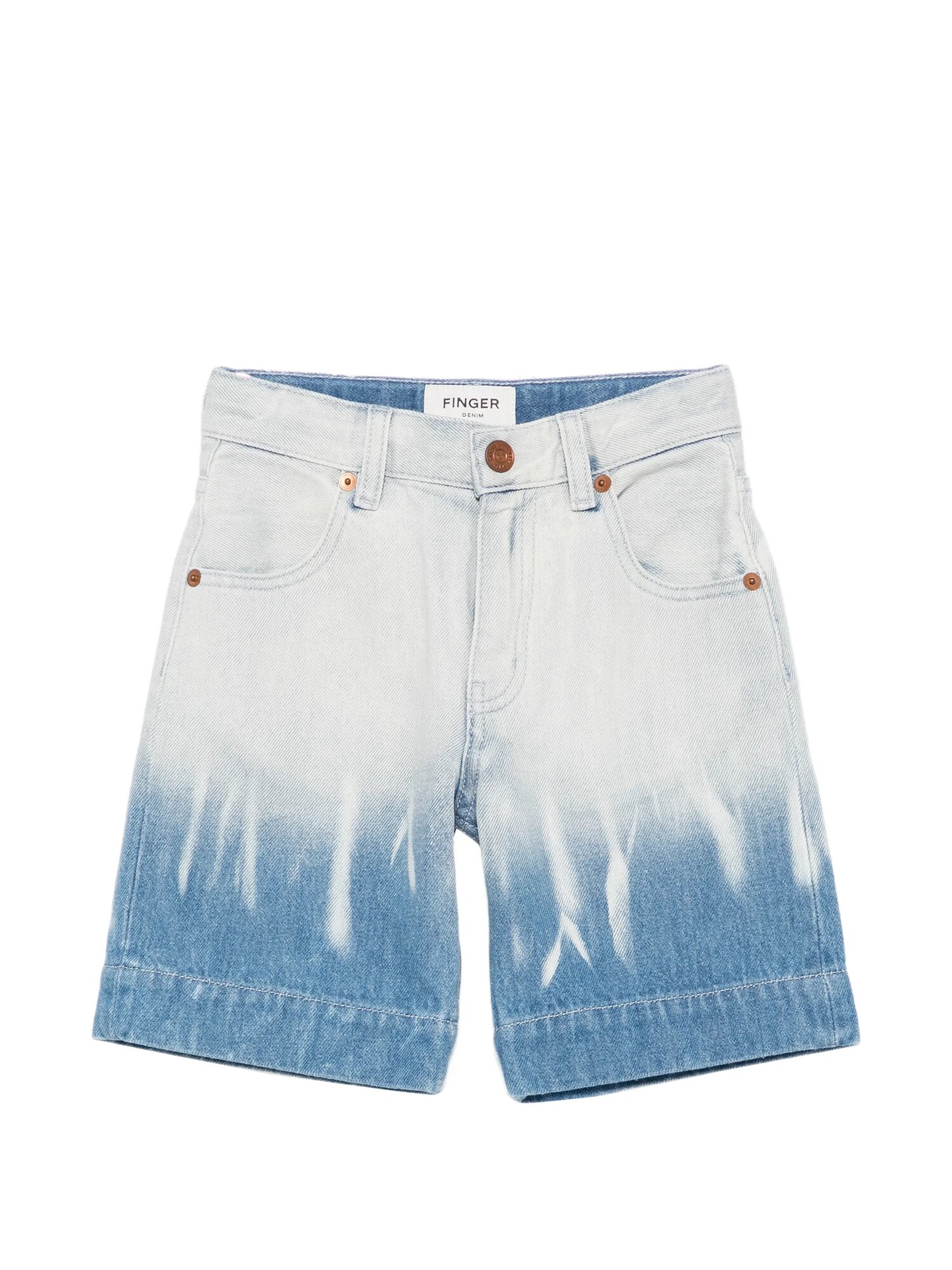 Шорты Sally bleach-effect denim shorts