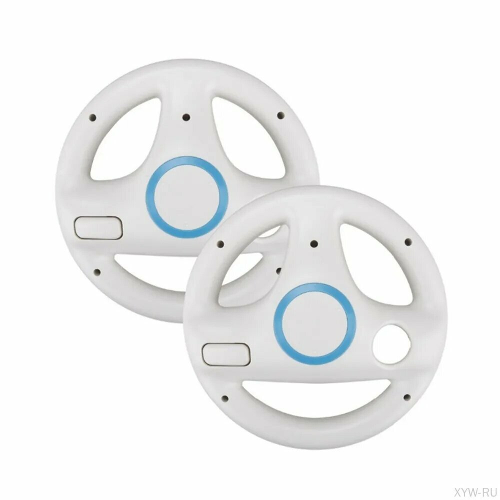 Руль для Wii Motion Plus для игр серии Марио Карт и гоночных проектов, совместимый с пультом Nintendo Wii Remote Plus, изготовленный из прочного материала АБС, белого цвета