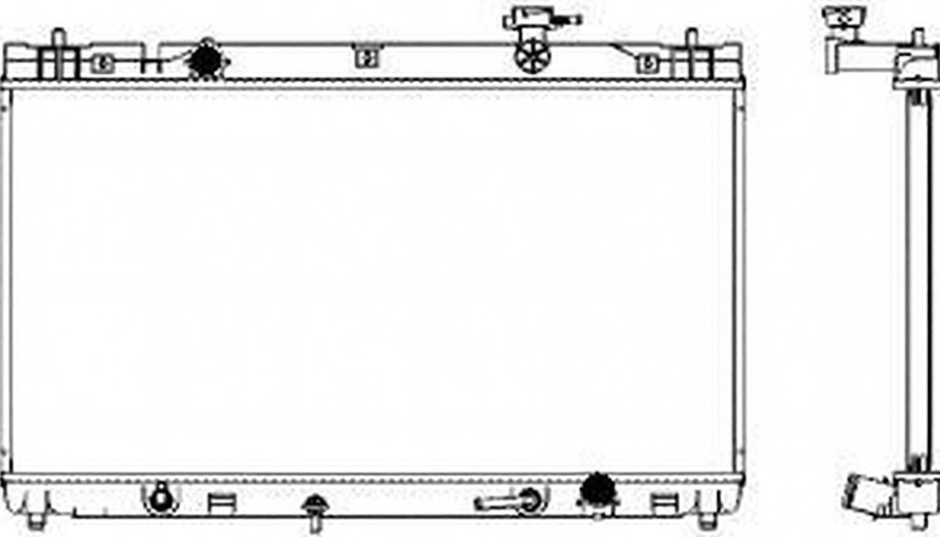 Радиатор, 24 мм TOYOTA SOLARA 04-08, TOYOTA CAMRY 02-06 34611016 Sakura арт. 34611016