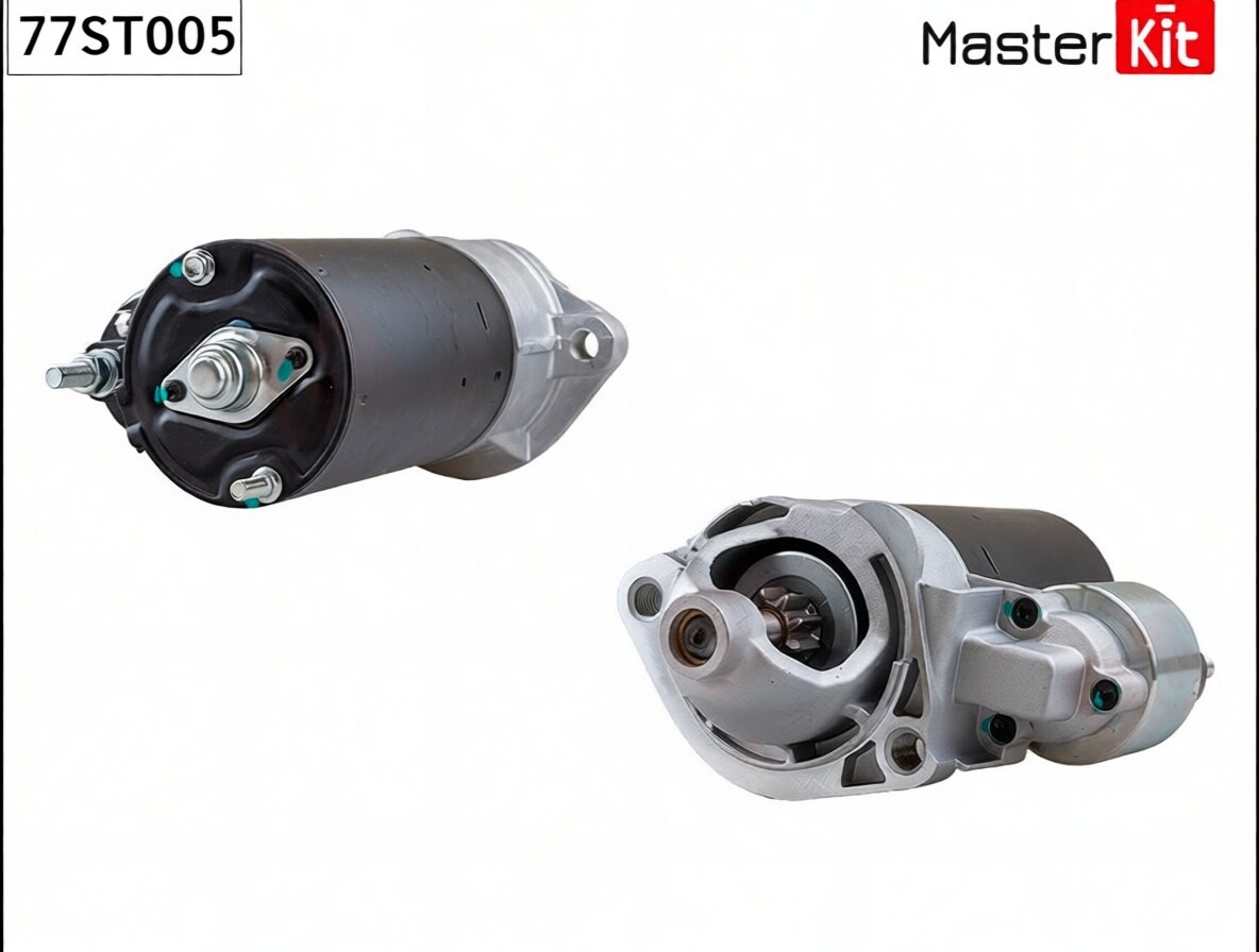 Стартер AUDI A4/A6, VW PASSAT 98-05 1.8kw (1.8kw) Masterkit MasterKit арт. 77ST005