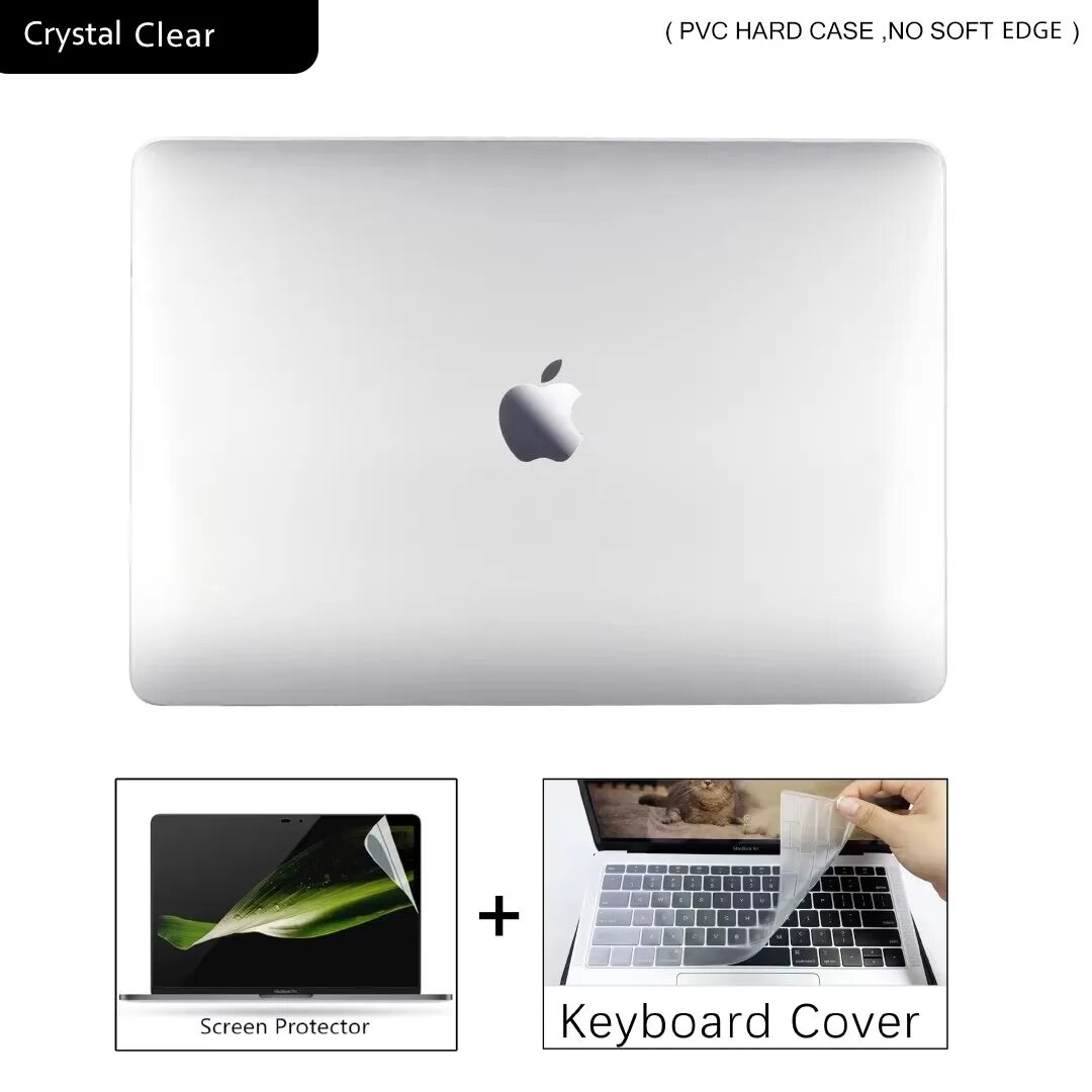 Чехол для MacBook EGYAL TPU+PC Air 13 M2 M3 M4 M5, Crystal Clear