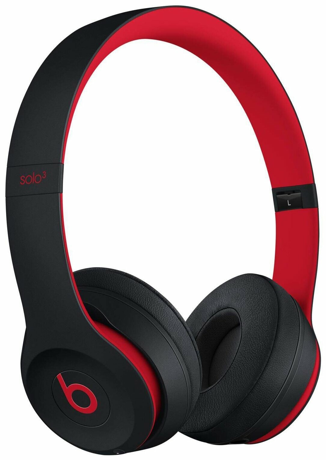 Наушники Beats Solo 3, беспроводные, накладные, с шумоподавлением, черные/красные