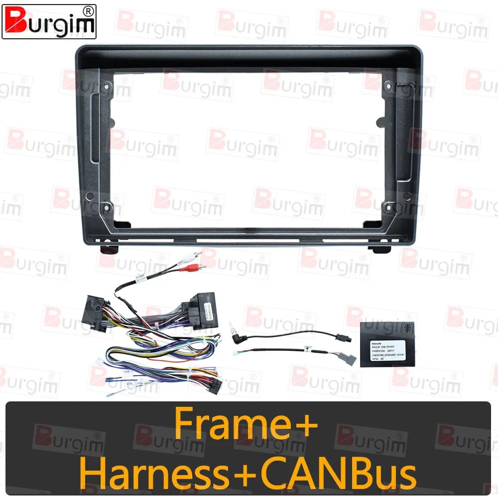 Рамка, жгут, Canbus для Peugeot 407 2004-2011, 9"