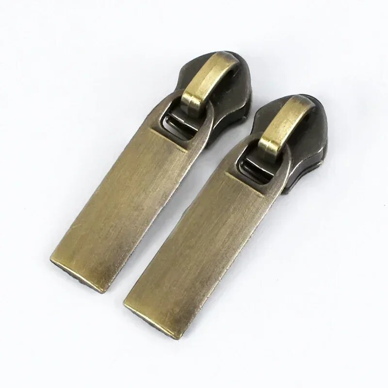 Бегунки для молнии Meetee 5# металлические 10 шт ZT148-Brass