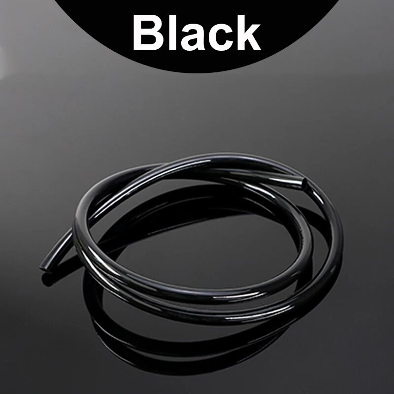 Топливный шланг полиуретан ID 7mm x OD 10mm, Черный, Black, 1meter