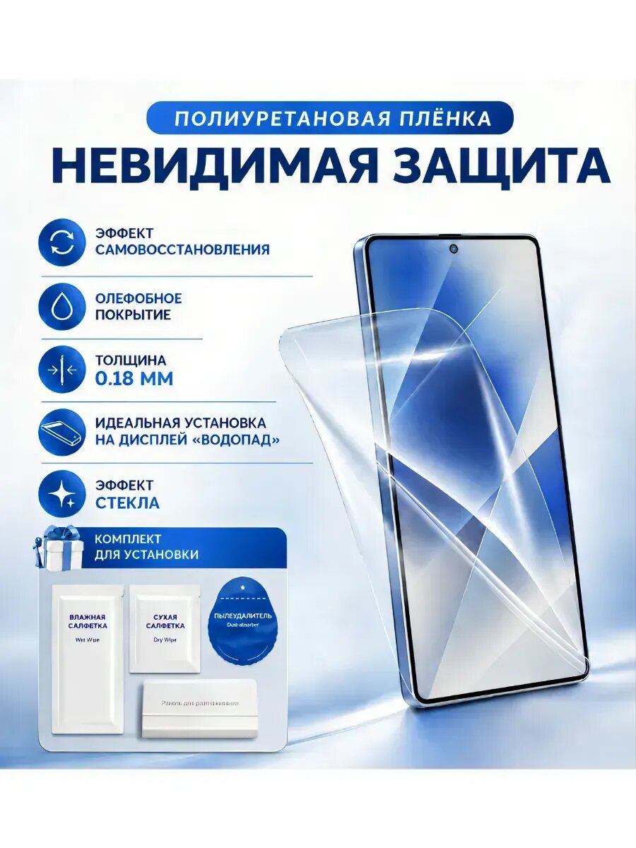 Защитная пленка для Samsung Galaxy A03 полиуретановая
