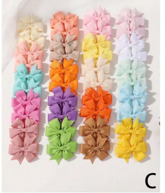Набор заколок для волос с бантиками BABY BOWS FJ324-40E