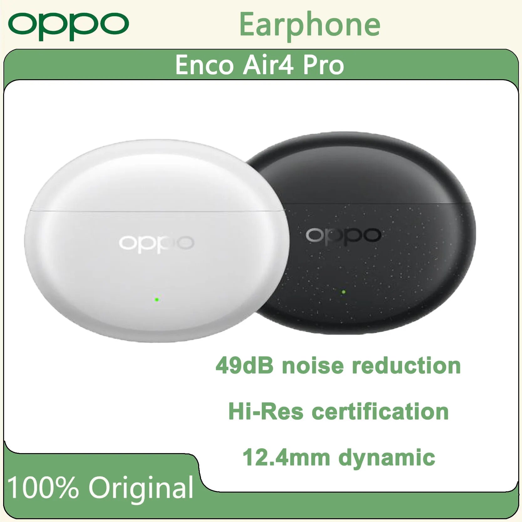 Беспроводные Наушники OPPO Enco Air4 Pro С Шумоподавлением, Hi-Fi Звуком, 44-часовым Временем Автономной Работы, Bluetooth 5.4