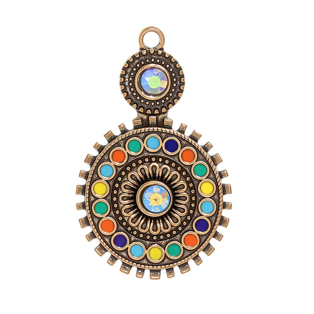 Подвеска-талисман эмалевая цветная, Metal color: PD2026295