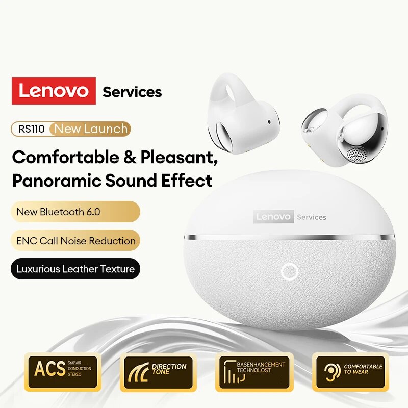 Lenovo RS110 Беспроводные Наушники White