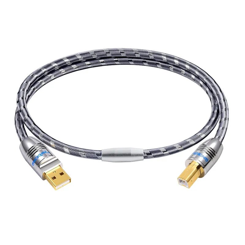 QINCROWN USB аудио кабель Type-C-B, 1.5m