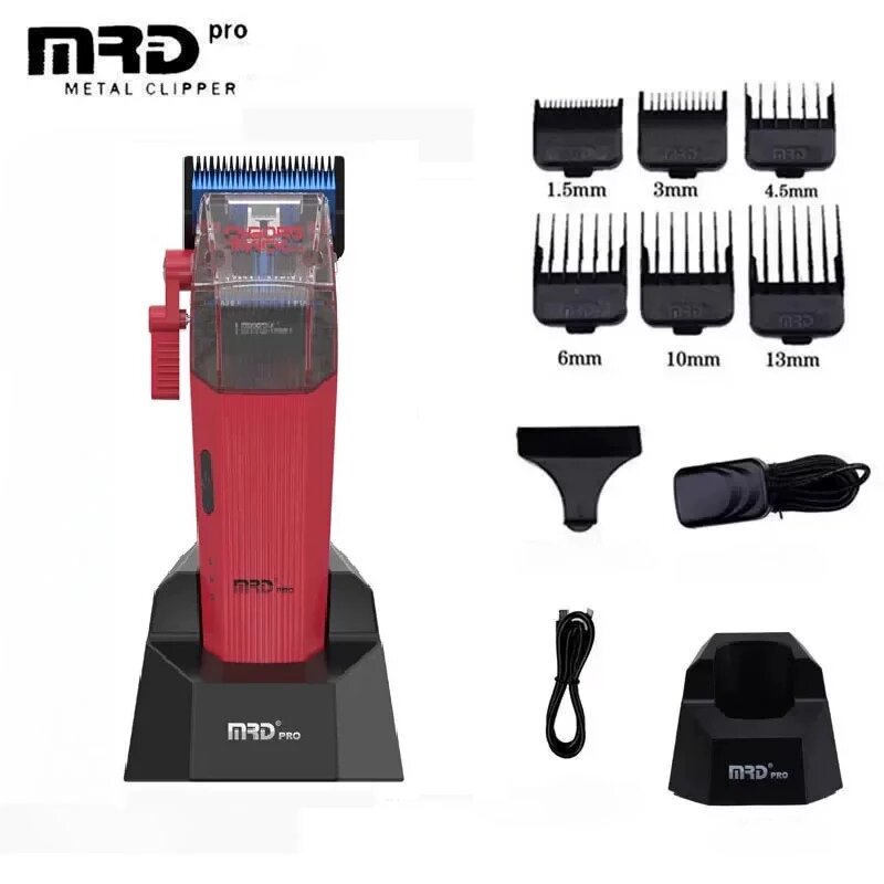 Профессиональный триммер для волос MRD GTR HC-666, красный