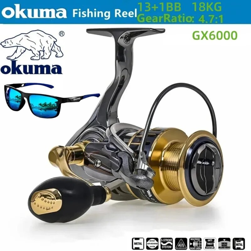 Безынерционная катушка Okuma GX6000